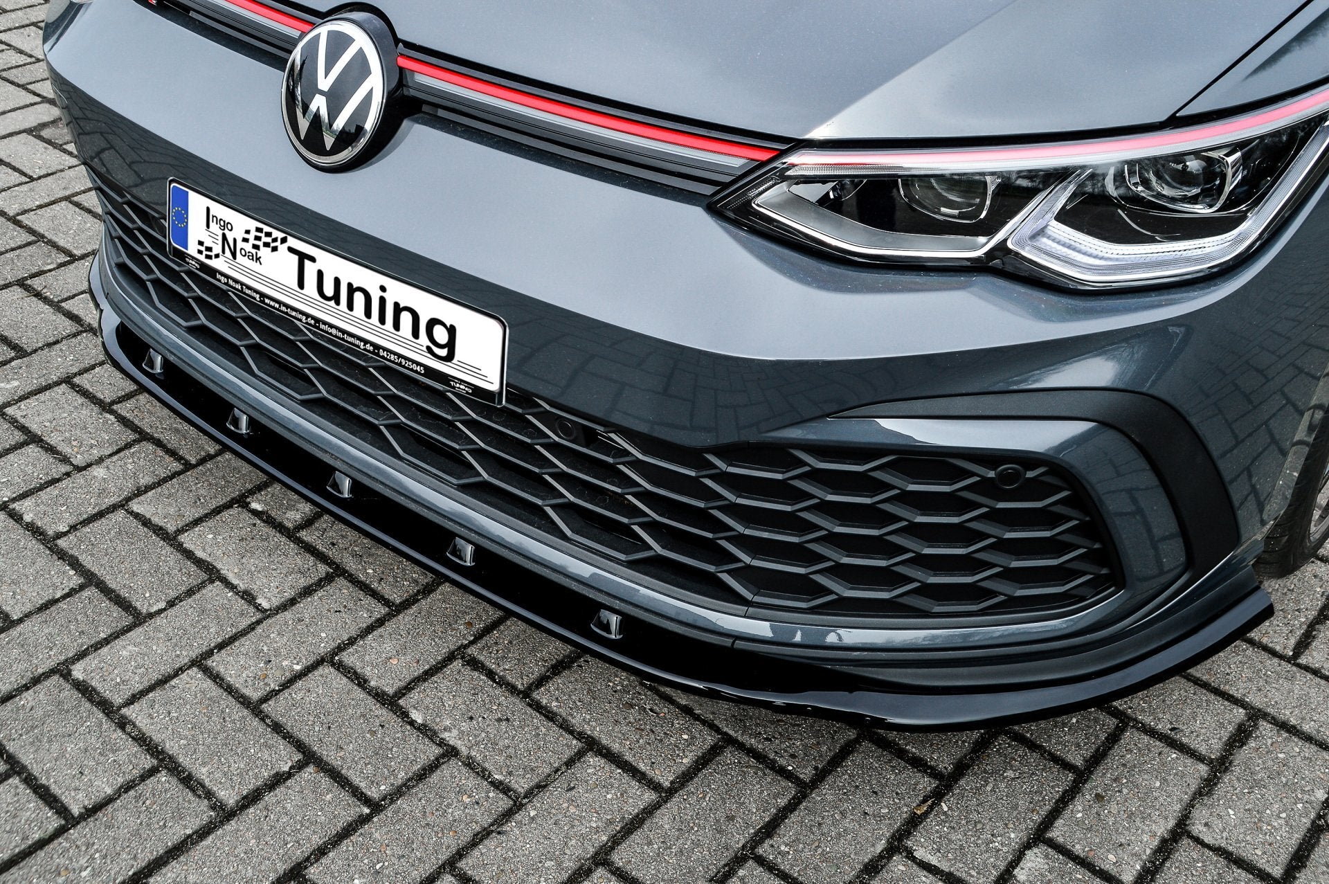 CUP Frontspoilerlippe passend für VW Golf 8 GTI + GTD – Ingo Noak Tuning